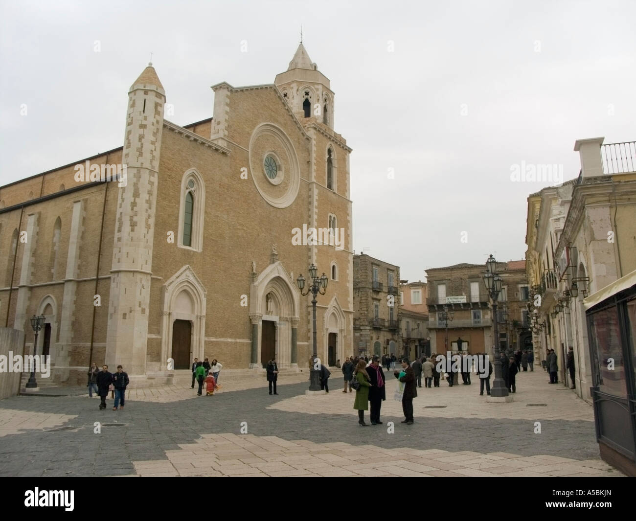 Cathedral, duomo, gothic curch in Lucera, foggia, apulia, puglia, south ...