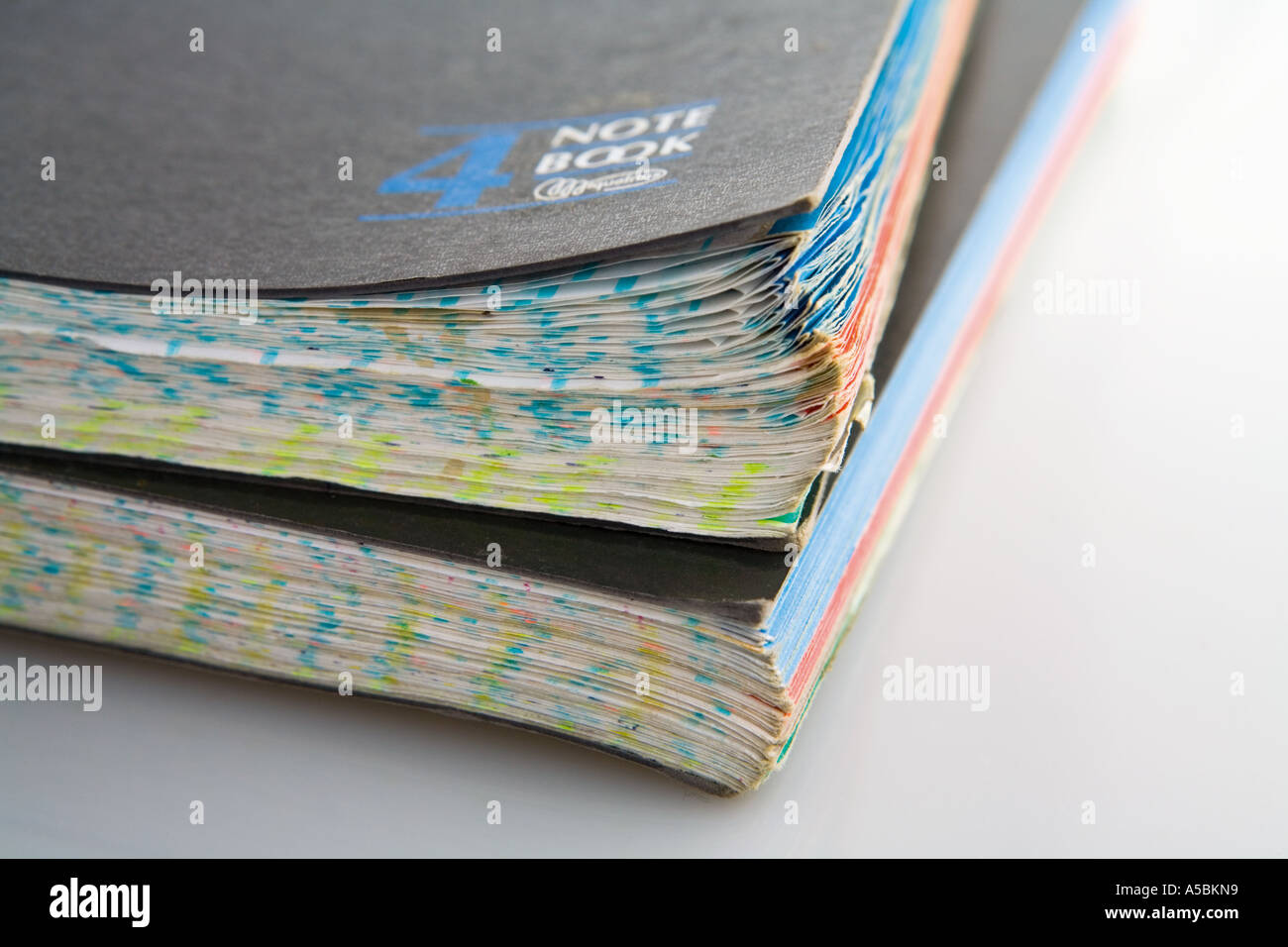 Used note books Stock Photo - Alamy