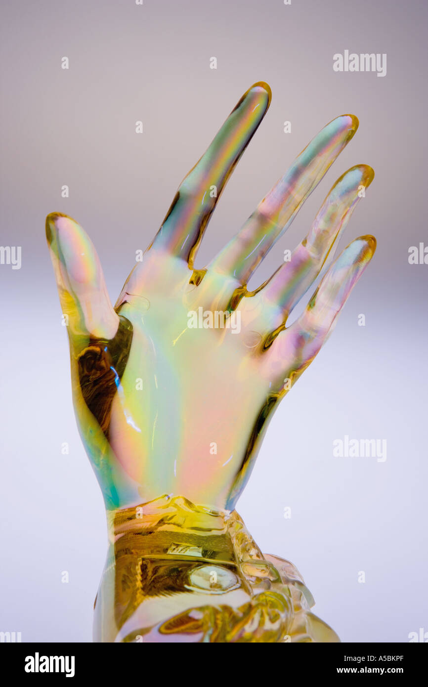 Plastic open hand Stock Photo - Alamy
