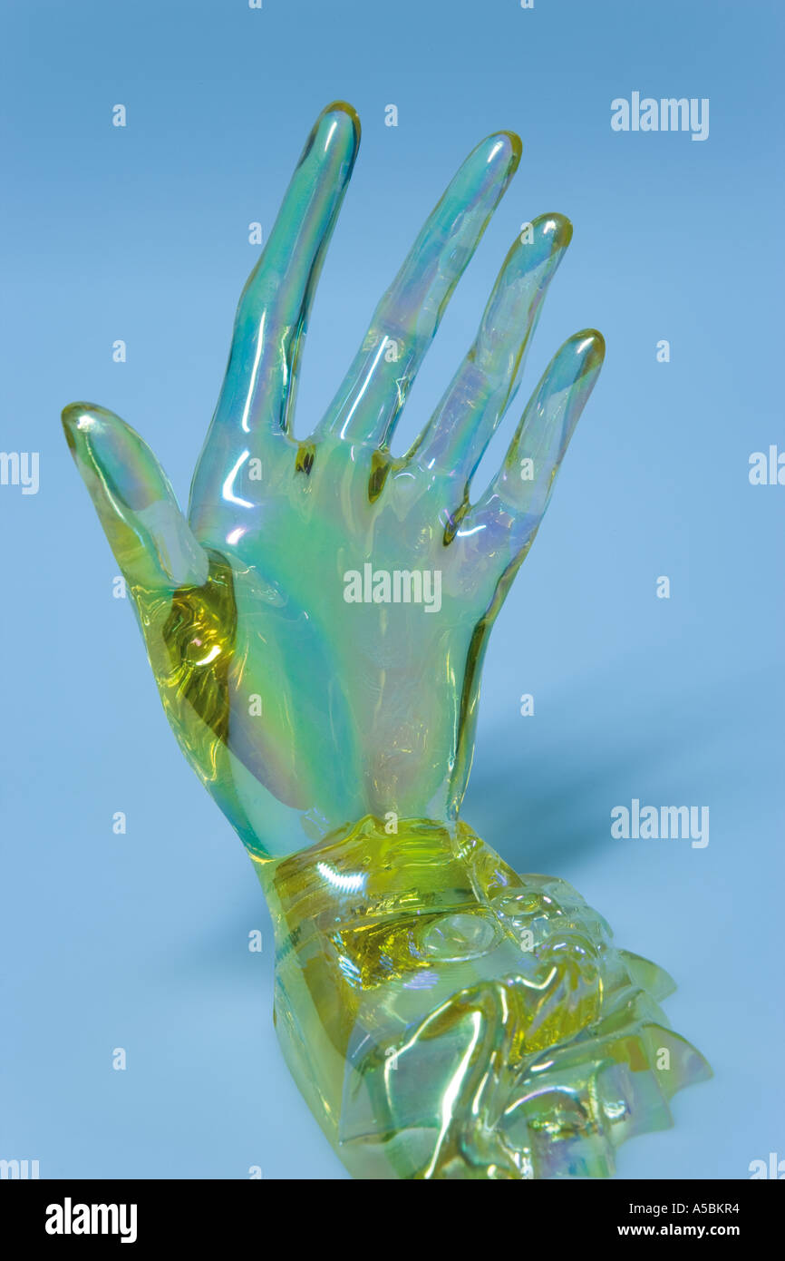 Plastic open hand Stock Photo - Alamy