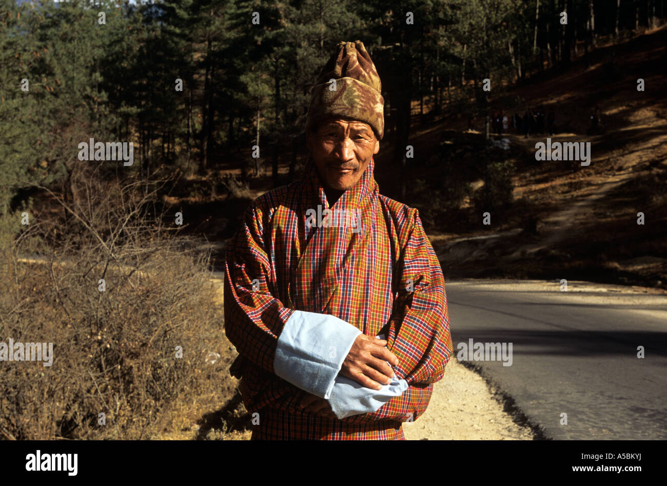 Bhutanese man in traditional clothes hi-res stock photography and ...