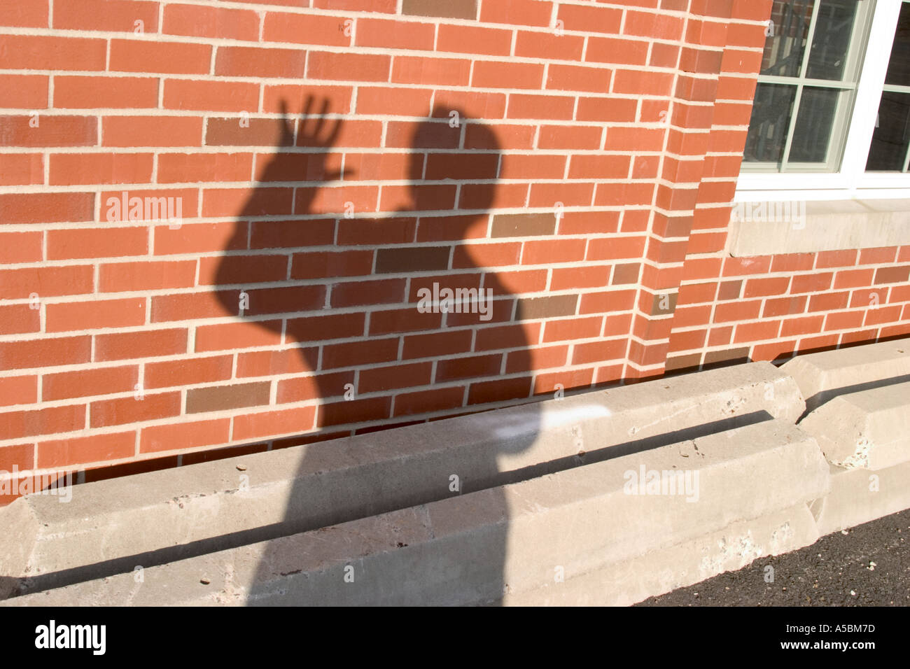Shadow man waving hand on hi-res stock photography and images - Alamy