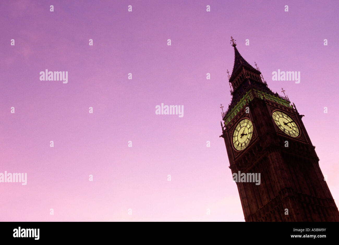 The famous Clock tower at the north eastern end of the Houses of ...