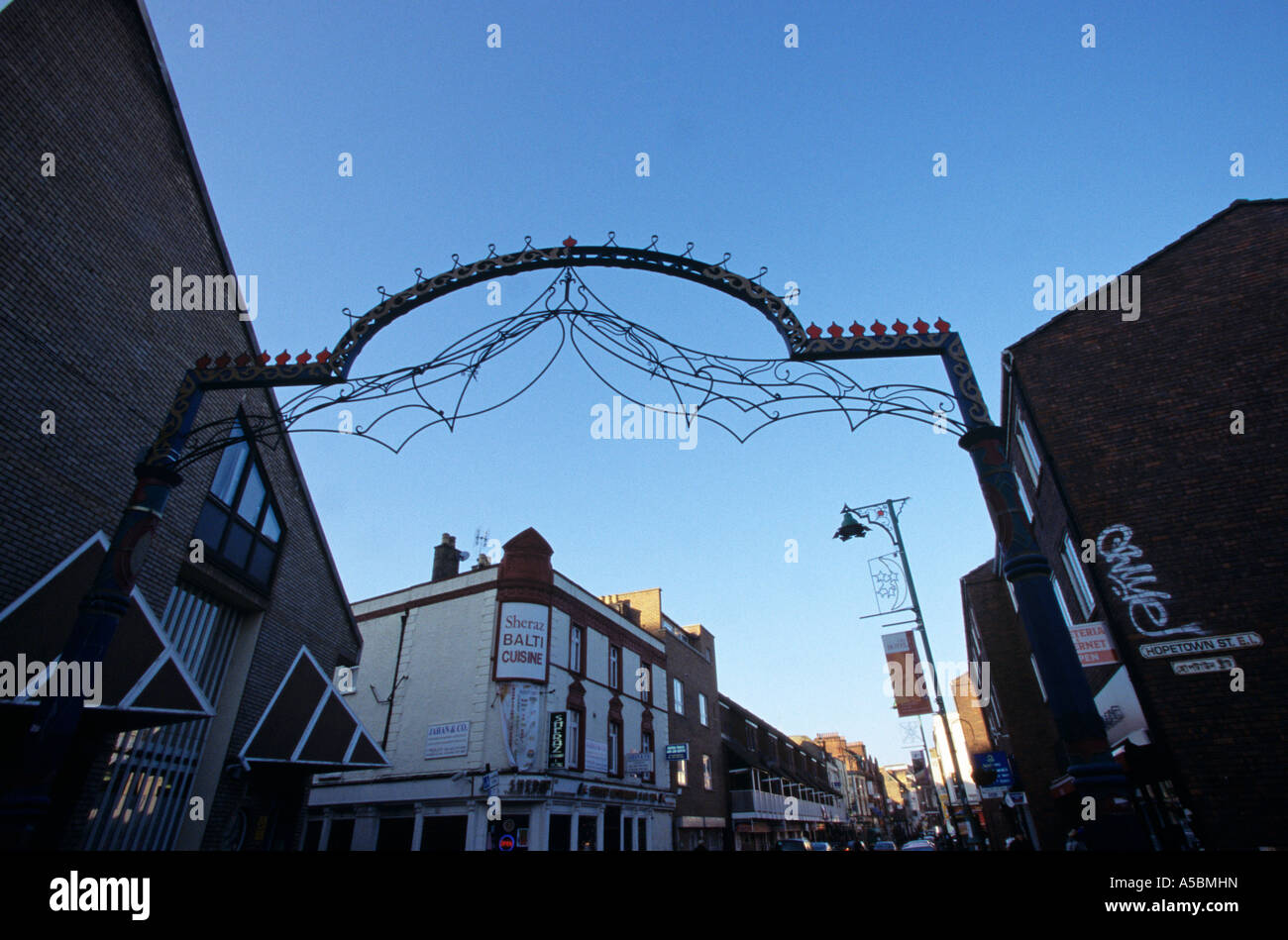 A decorated gate at Bricklane London UK Stock Photo - Alamy