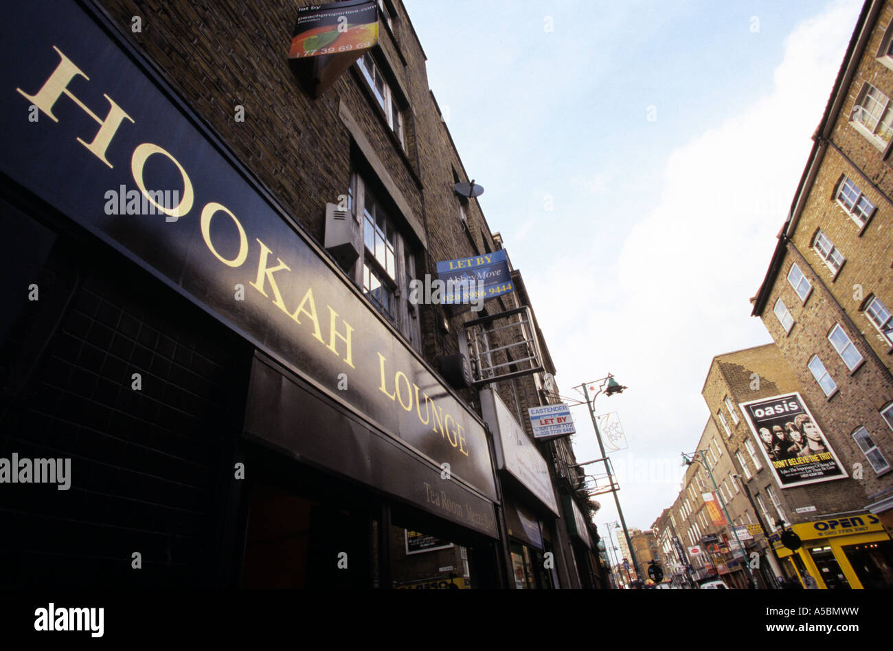 A Hookah lounge on the streets of Brick Lane London Stock Photo - Alamy