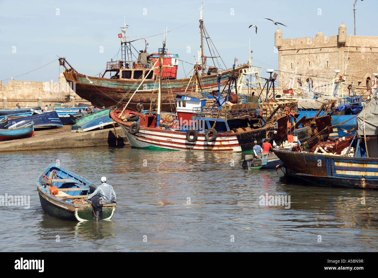 Moroccan port of Essaouira Stock Photo - Alamy