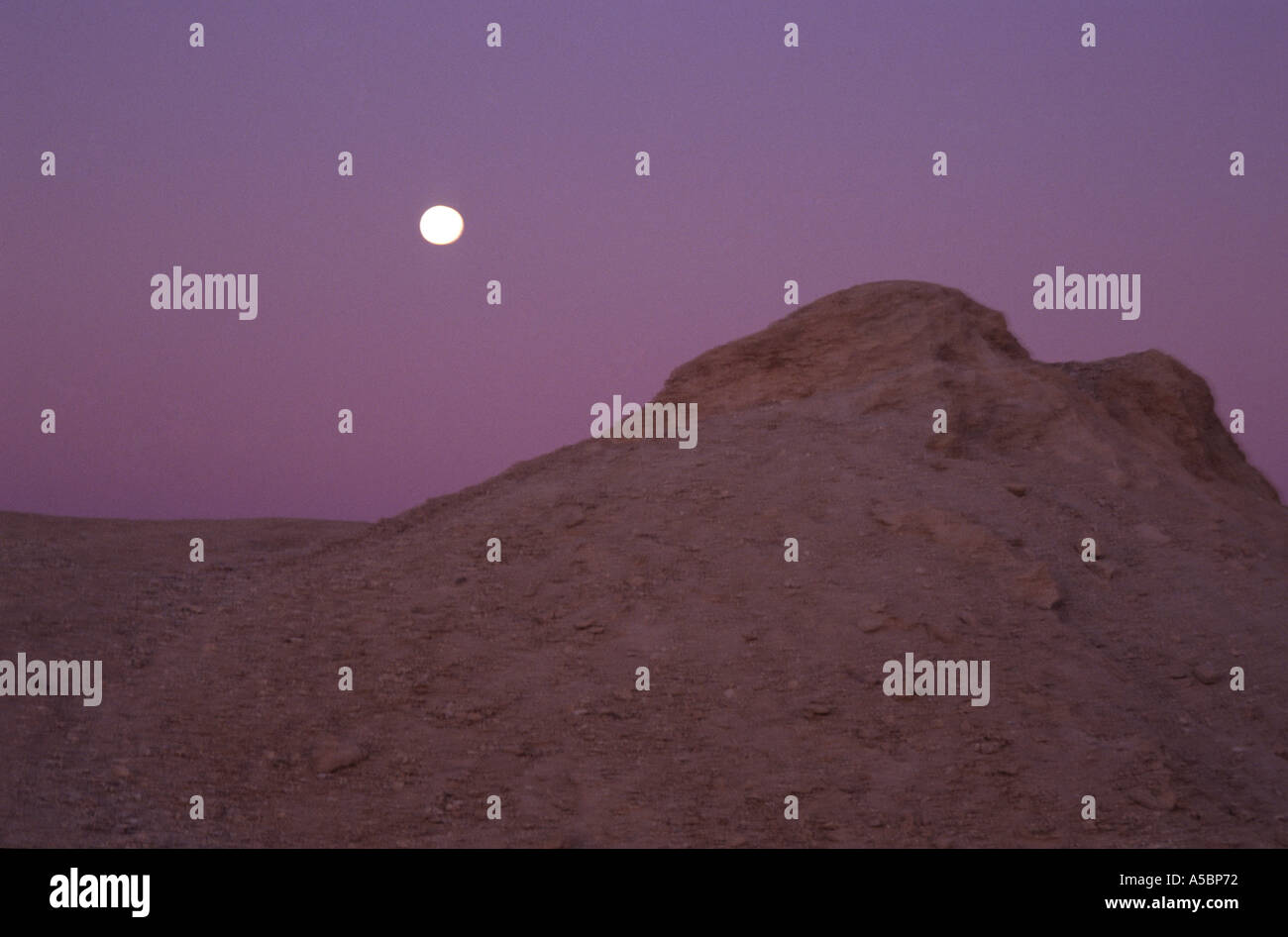 Namibia full moon in the desert at Mowe Bay Skeleton Coast Stock Photo ...