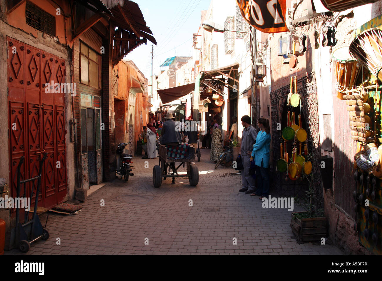 Moroccan souks in Marrakech Stock Photo - Alamy
