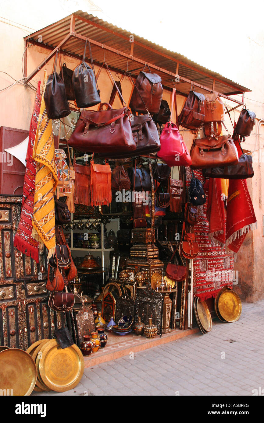 Moroccan souk in Marrakech Stock Photo - Alamy