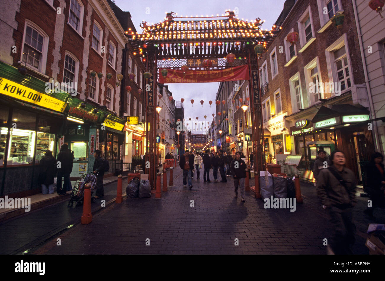 Large arches at the entrance of Chinatown in London Stock Photo - Alamy