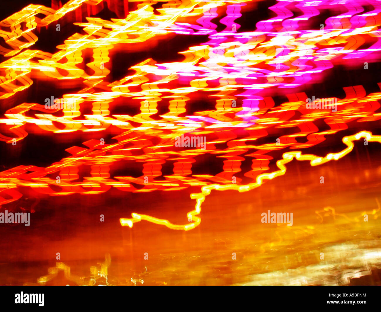 futuristic city light fantastic abstract patterns blurred hectic ...