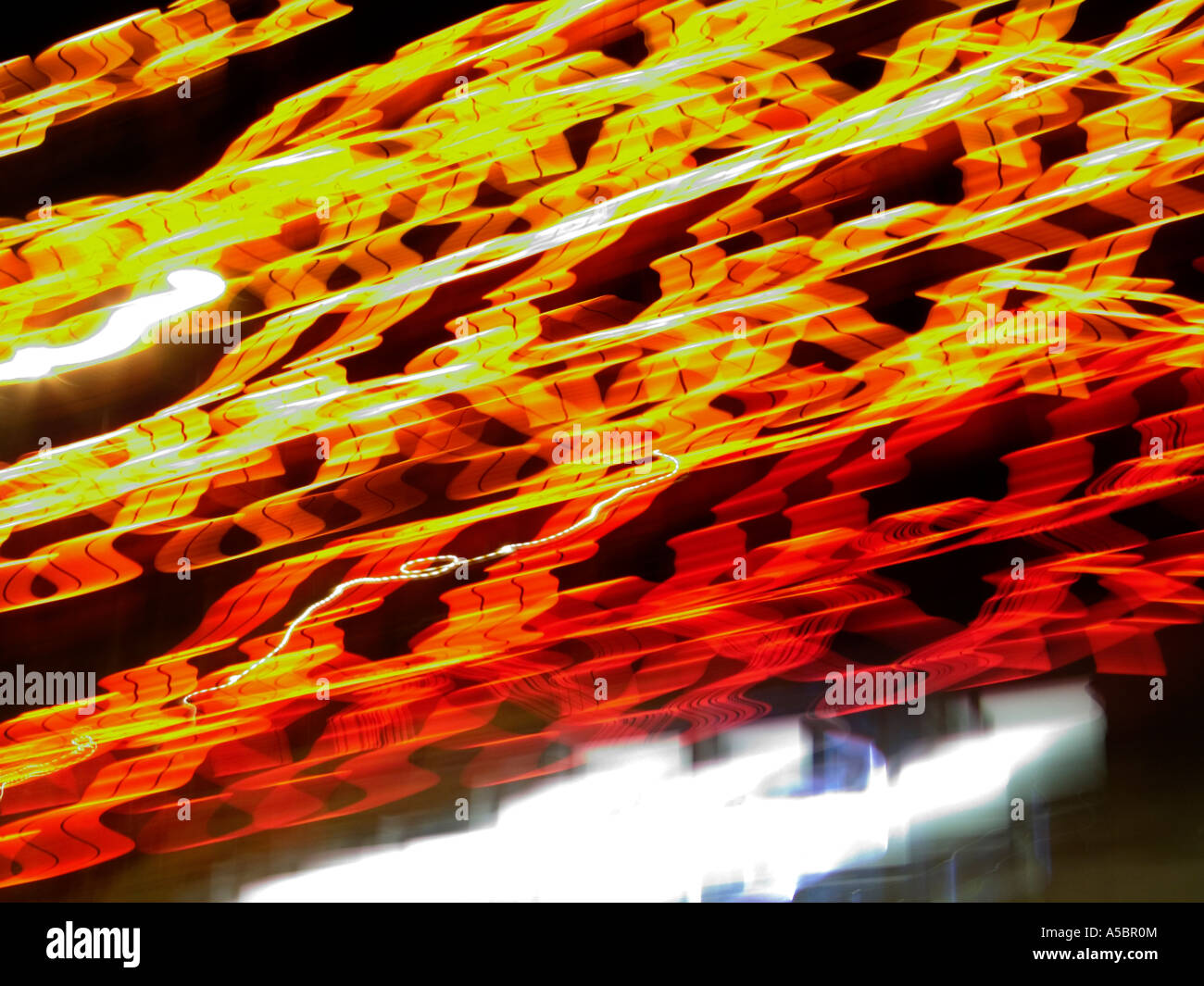 futuristic city light fantastic abstract patterns blurred hectic ...