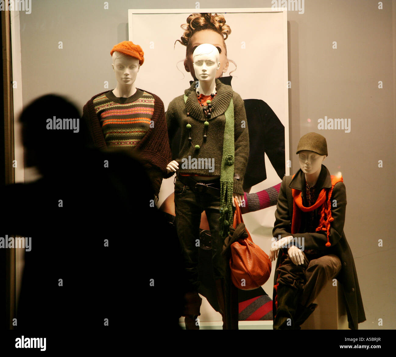 Benetton shop window Krakow Poland Stock Photo - Alamy