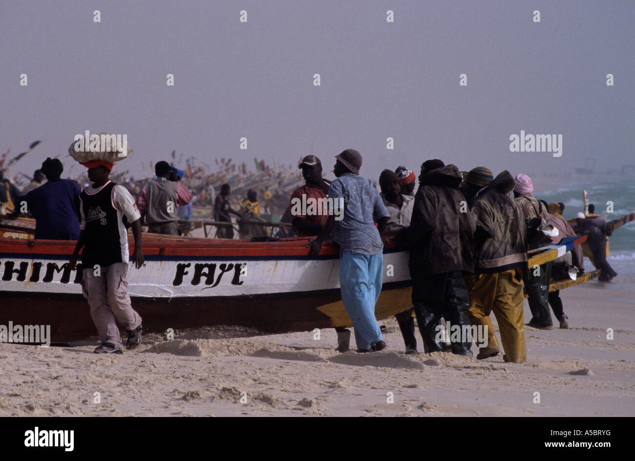 A typical day on the beach at Nouakchott Mauritania Stock Photo - Alamy
