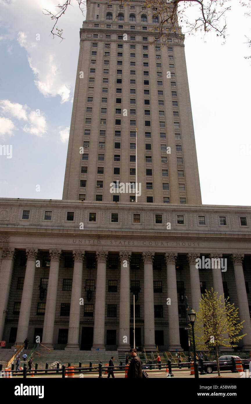 The United States Courthouse on Foley Square in Lower Manhattan Stock ...
