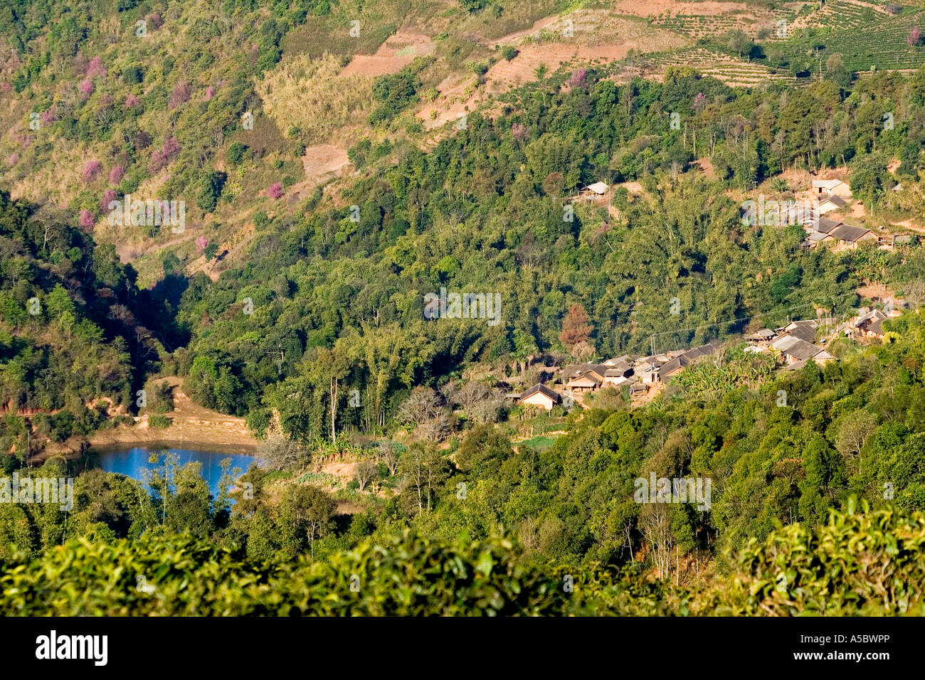 Rural landscape small village hi-res stock photography and images - Alamy