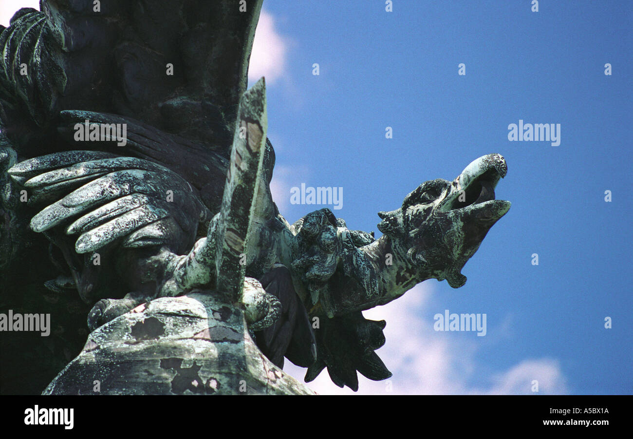 Eagle Statue, Buda Castle (Hungary Stock Photo - Alamy