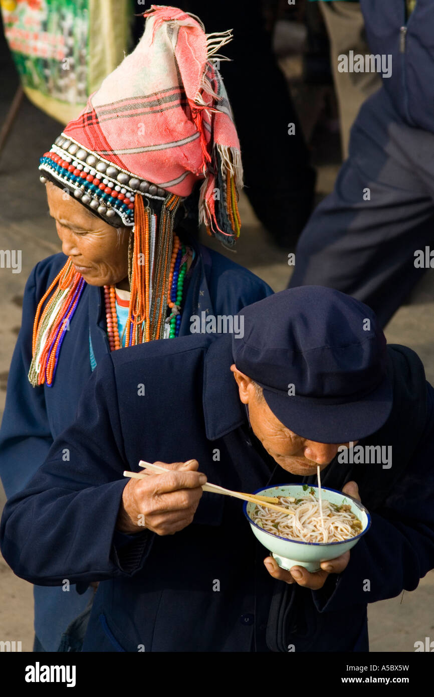 Old man eating noodles hi-res stock photography and images - Alamy