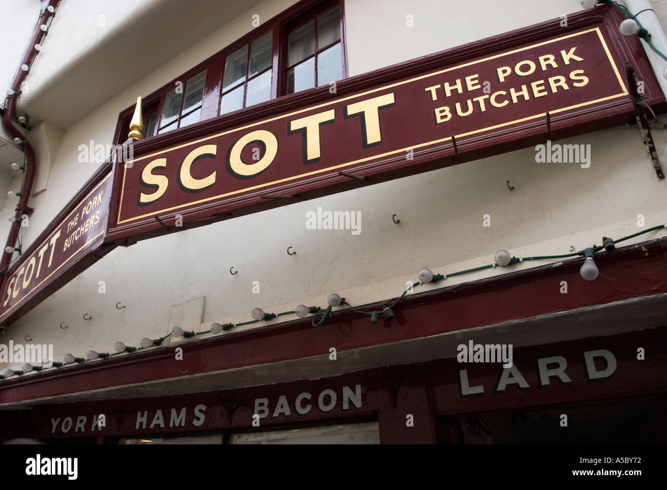 Scotts The Pork Butchers traditional butchers shop in Petergate York ...