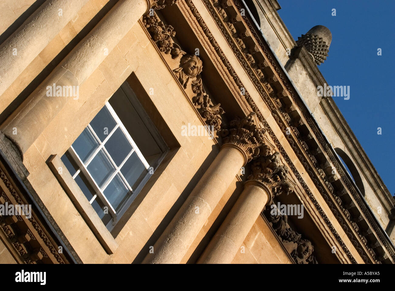 Part of the third register of The Circus in Bath England showing ...