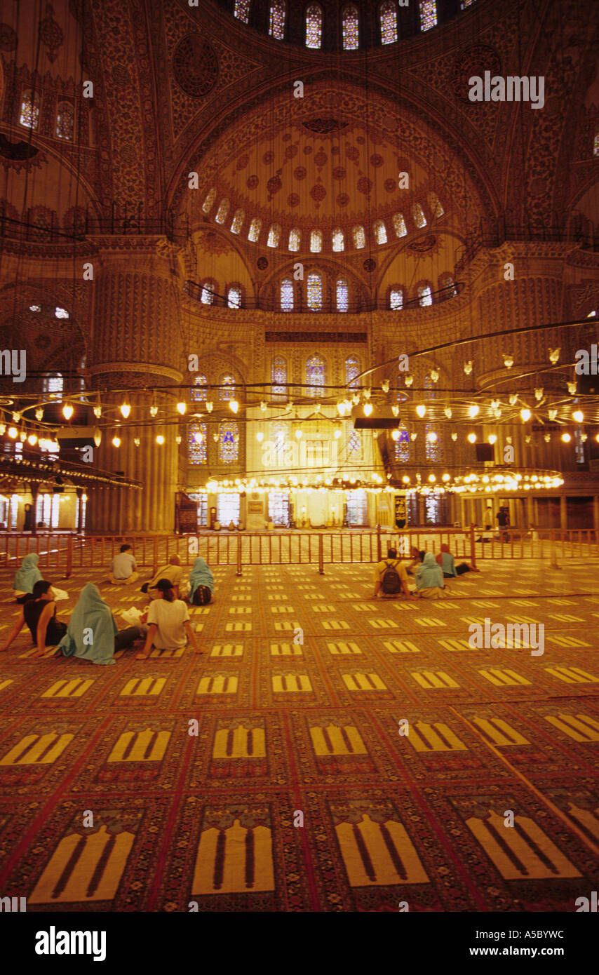 Built structure sitting inside of illuminated place of worship hi-res ...