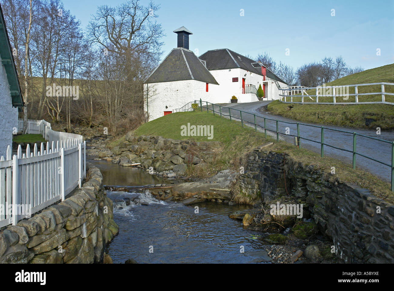 Edradour Scottish Single Malt Whisky Distillery near Pitlochry Scotland ...
