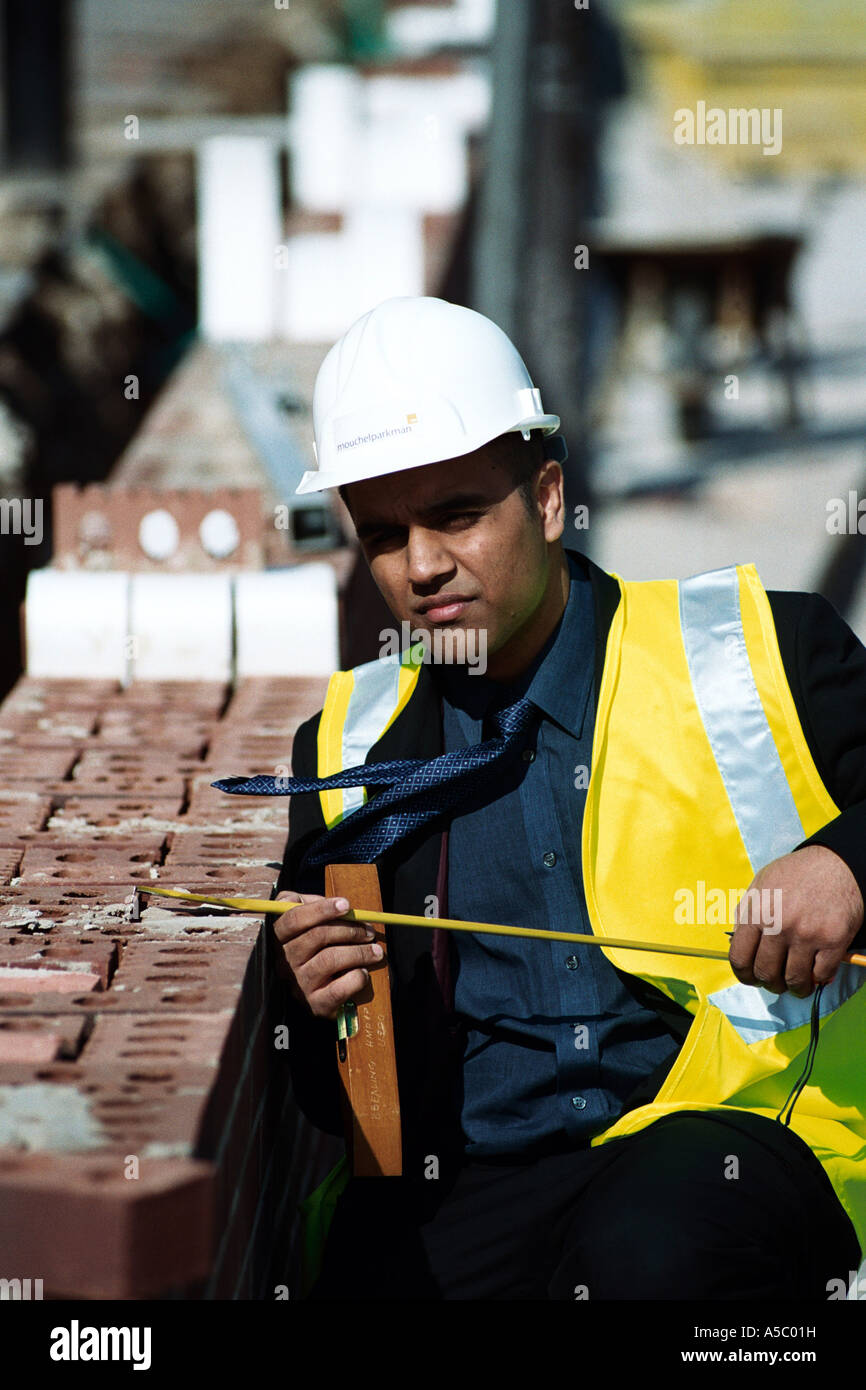 London-based civil engineer Syed Shar on site location Stock Photo - Alamy