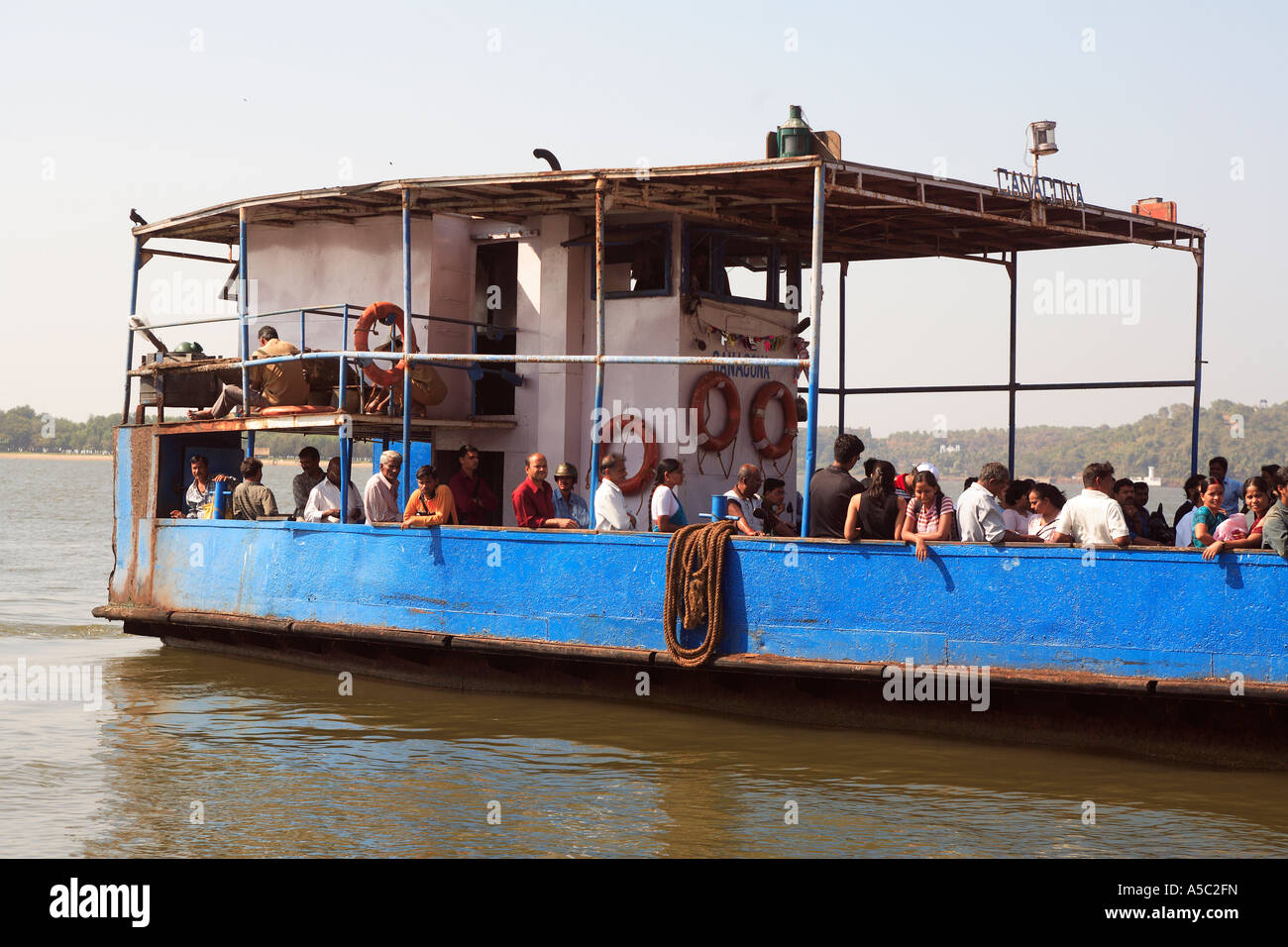 INDIA NORTH GOA THE PANAJIM PASSENGER FERRY Stock Photo - Alamy