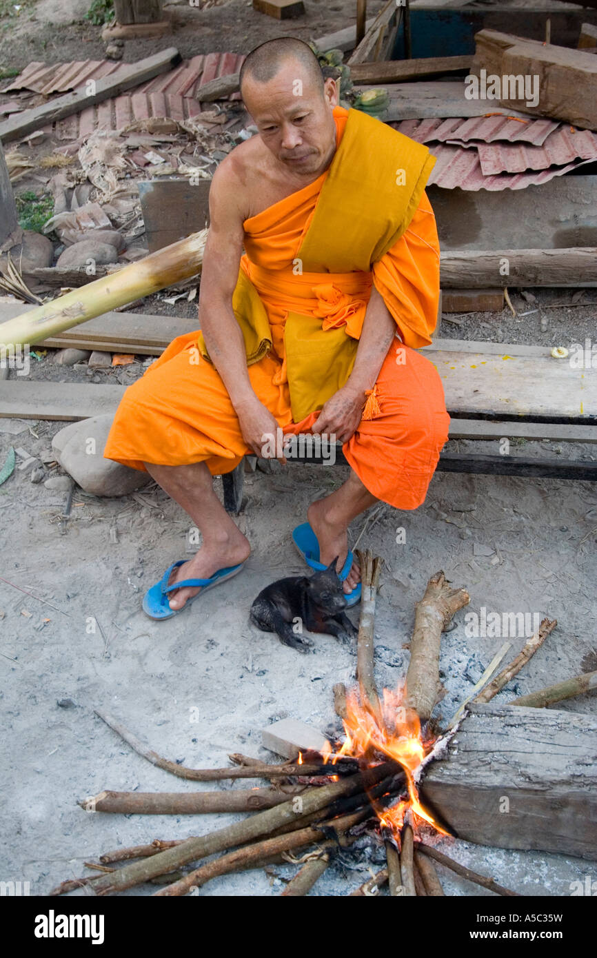 Buddhist Monk On Fire