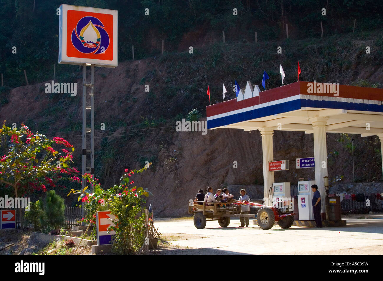Gas station petrol laos hi-res stock photography and images - Alamy