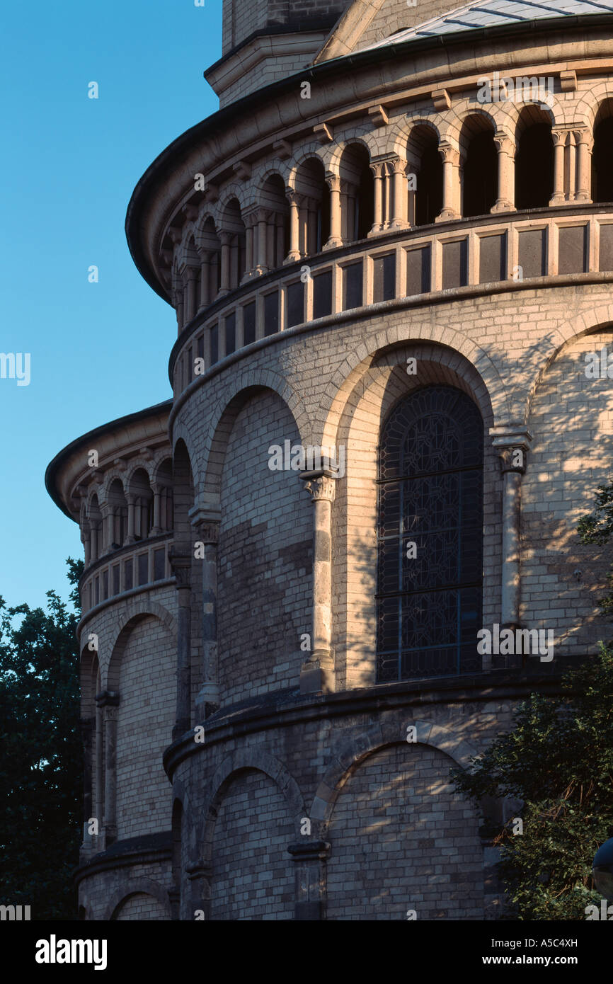 Köln, St. Aposteln, Blick von Norden auf die nördliche und östliche ...
