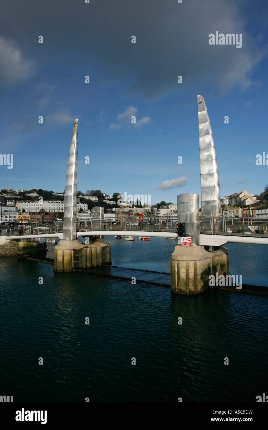 Torquay harbour bridge Torquay Devon England UK Stock Photo - Alamy