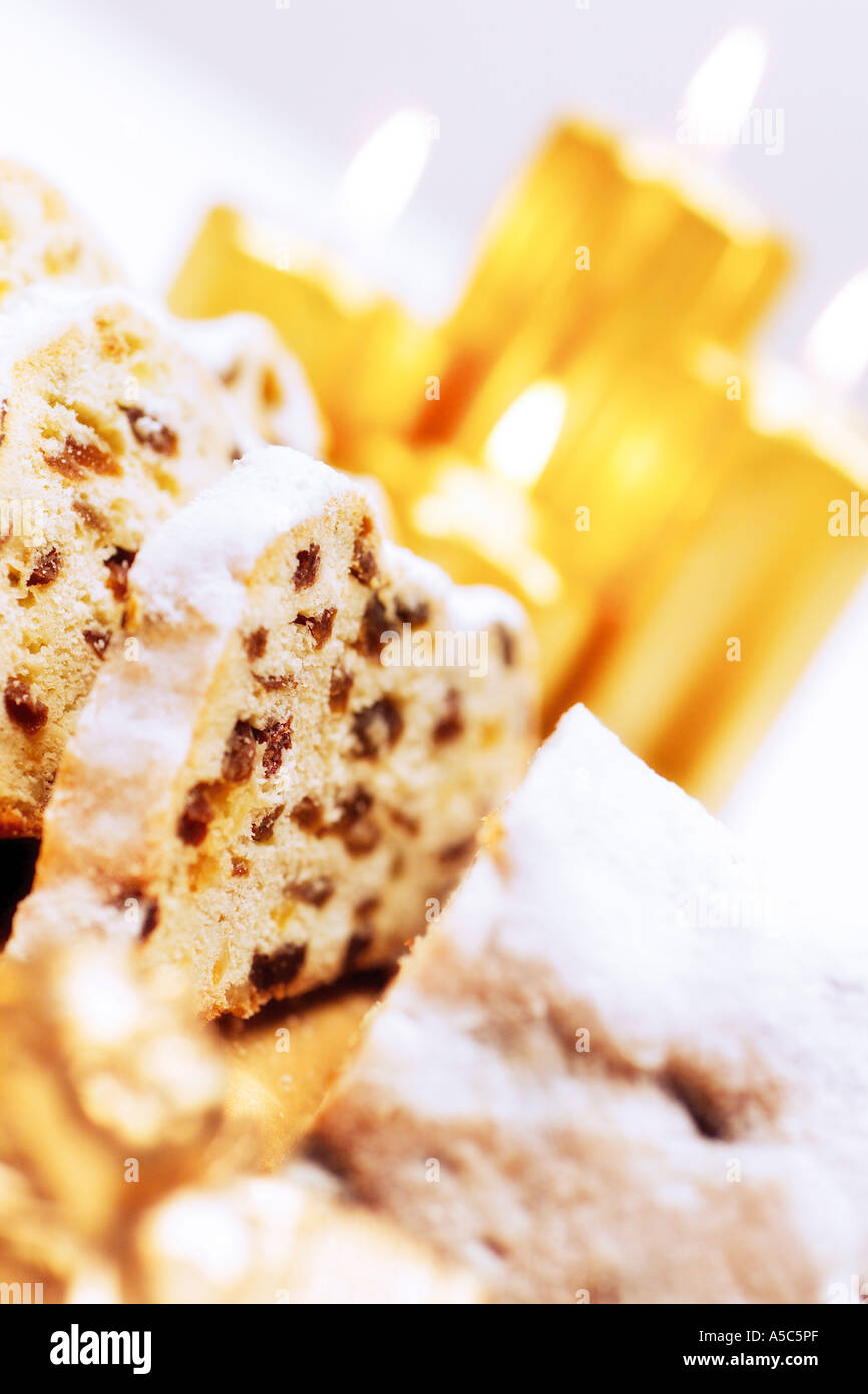Traditional German stollen, Christstollen Stock Photo - Alamy