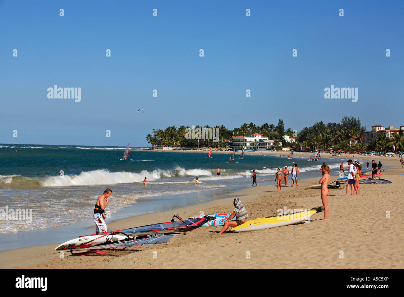 Windsurfing cabarete hi-res stock photography and images - Alamy