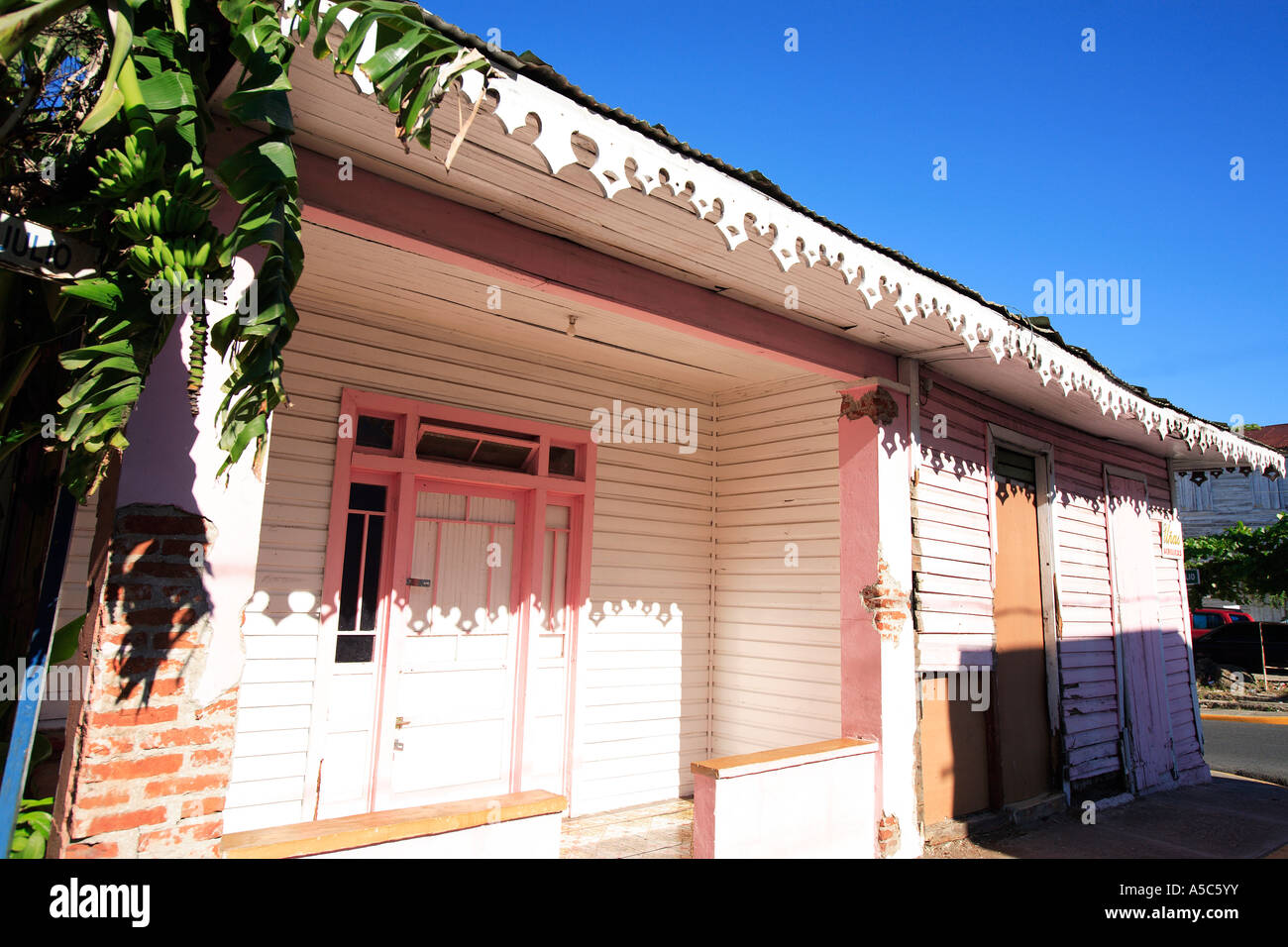 caribbean dominican republic north puerto plata a traditional house ...