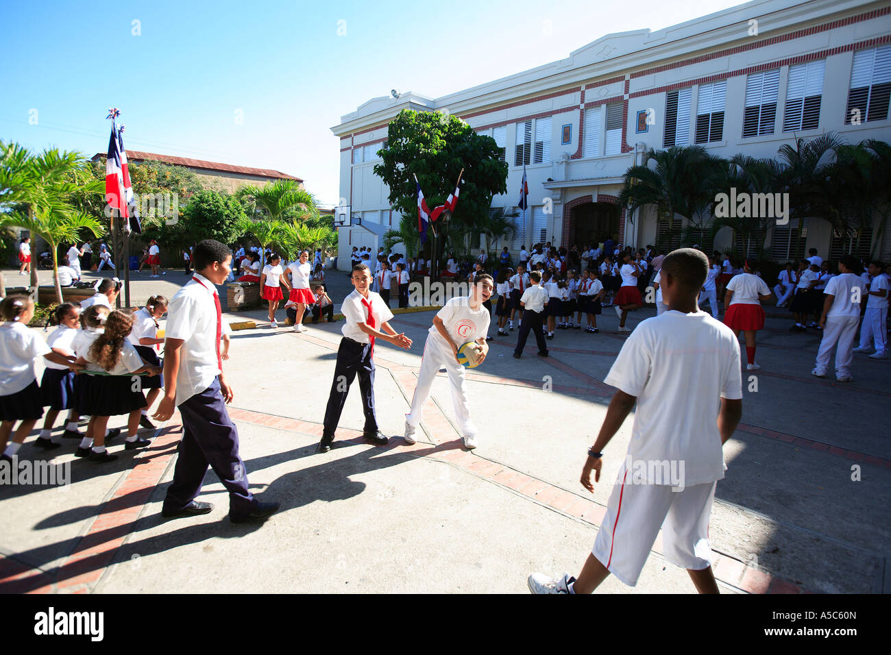 Dominican school children hi-res stock photography and images - Alamy