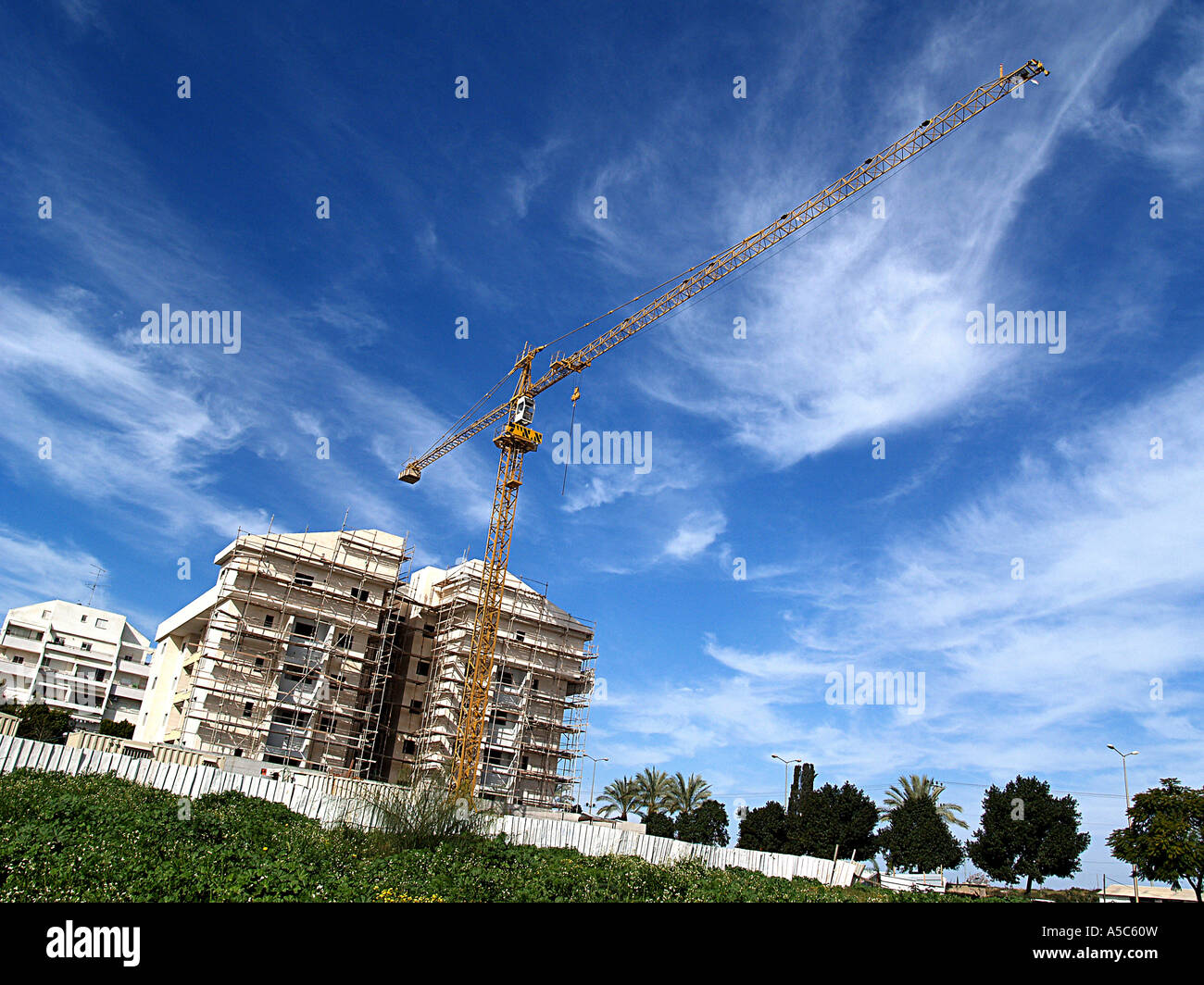 Apartment Construction Site Kfar Saba Israel Stock Photo - Alamy