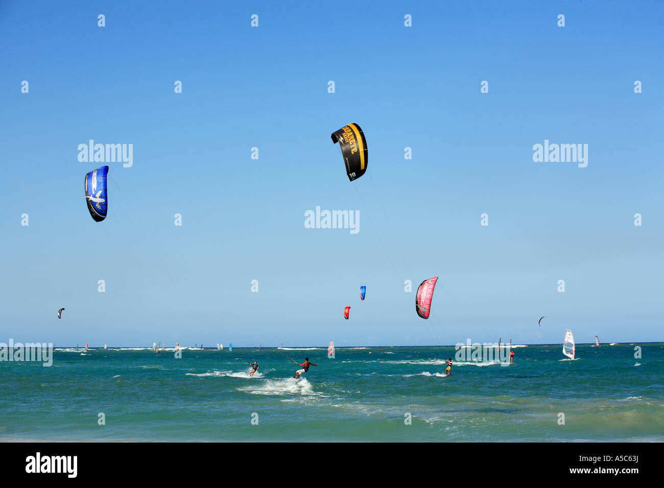Cabarete beach windsurfing hi-res stock photography and images - Alamy