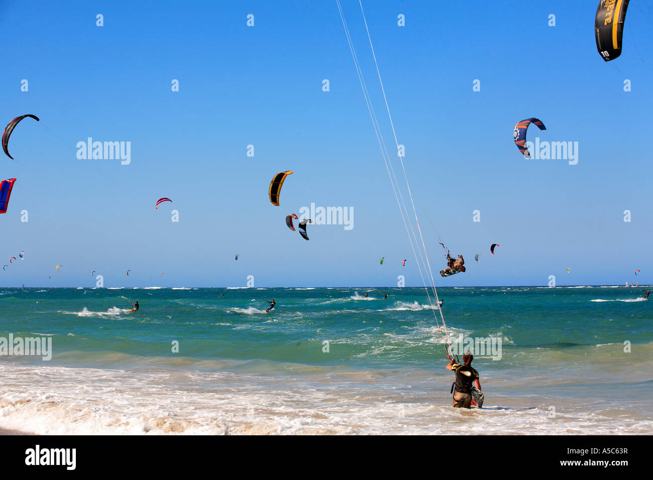 Windsurfing cabarete hi-res stock photography and images - Alamy