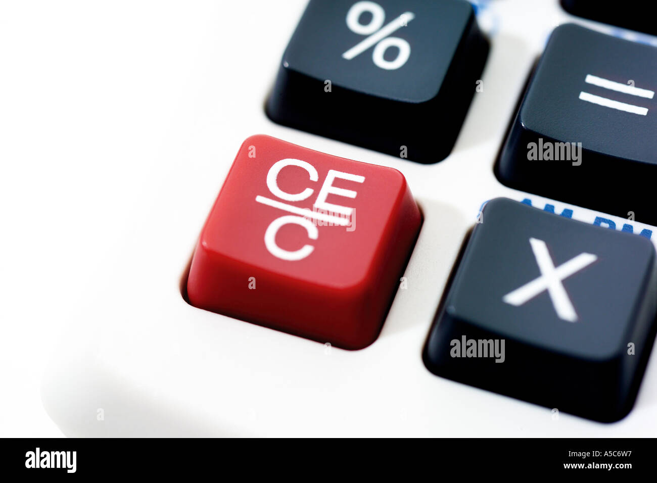 Desk calculator, keys Stock Photo - Alamy