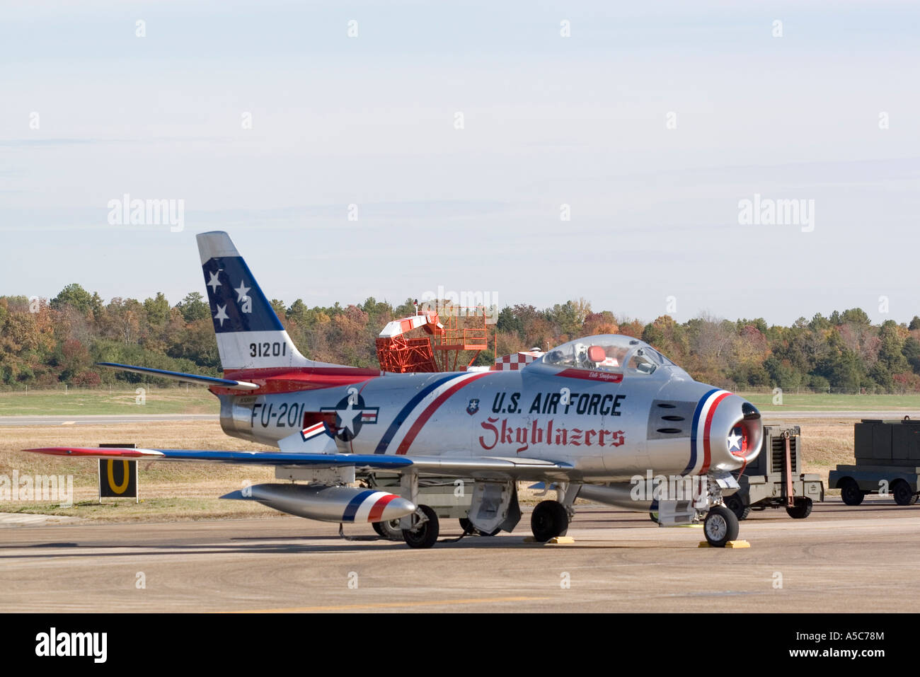 North American F-86 Sabre fighter Stock Photo - Alamy