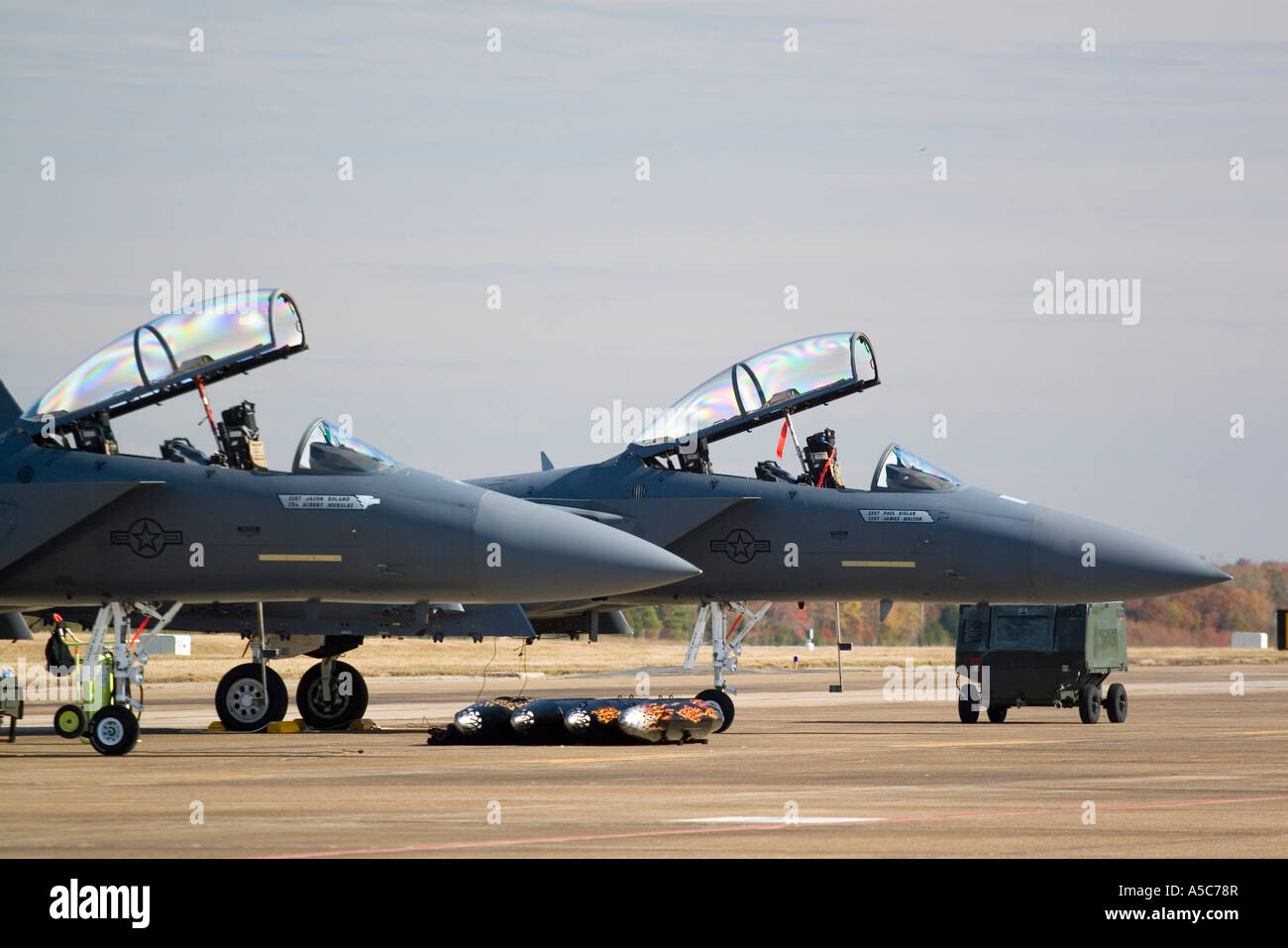 McDonnell Douglas F-15 Strike Eagle air to ground attack aircraft Stock ...