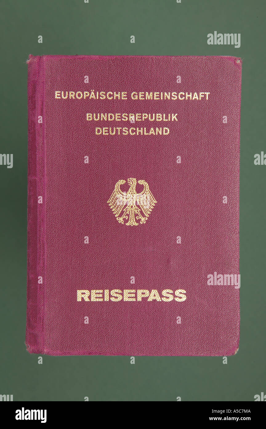 Passport of the Federal Republic of Germany Stock Photo - Alamy