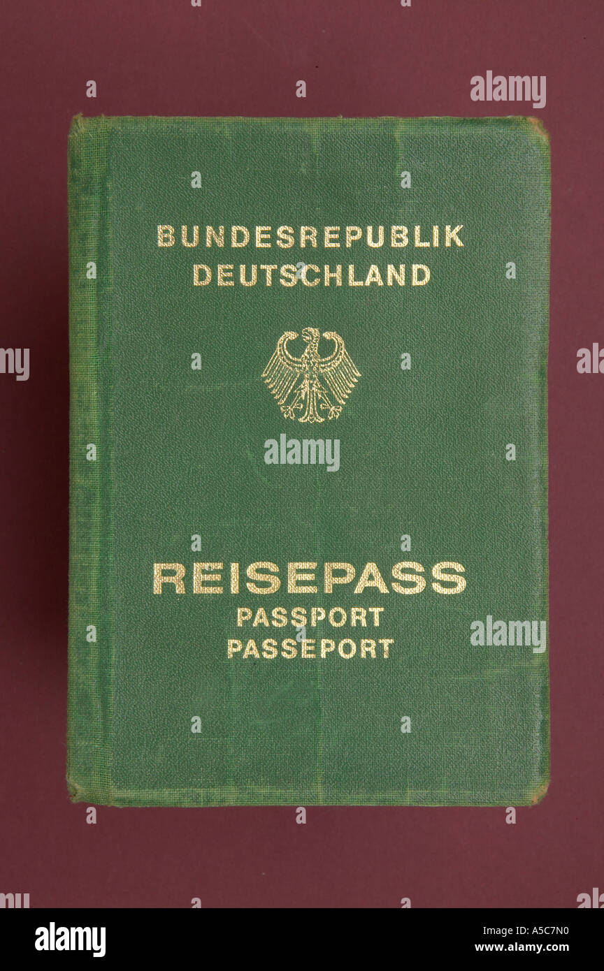 Passport of the Federal Republic of Germany Stock Photo - Alamy