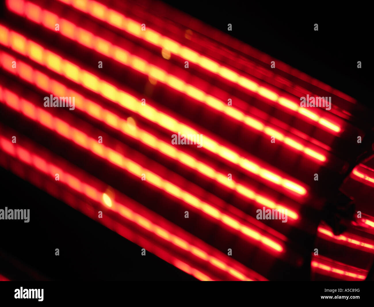 Elements of a heater glowing red to give an impression of warmth ...