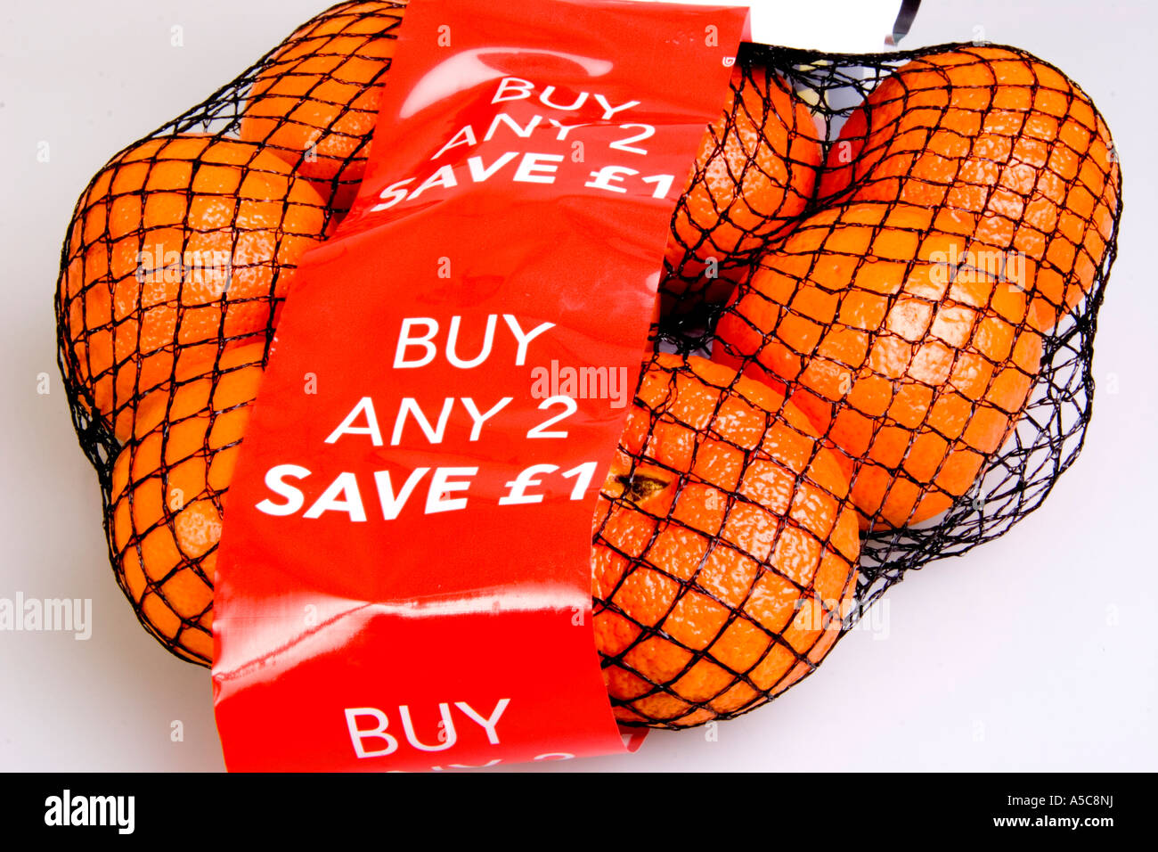 Satsuma mandarin oranges on special offer by a supermarket Stock Photo ...