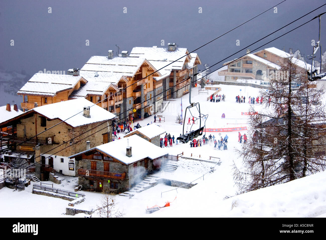 The Tarentaise Valley and Sainte Foy ski resort in the northern French ...