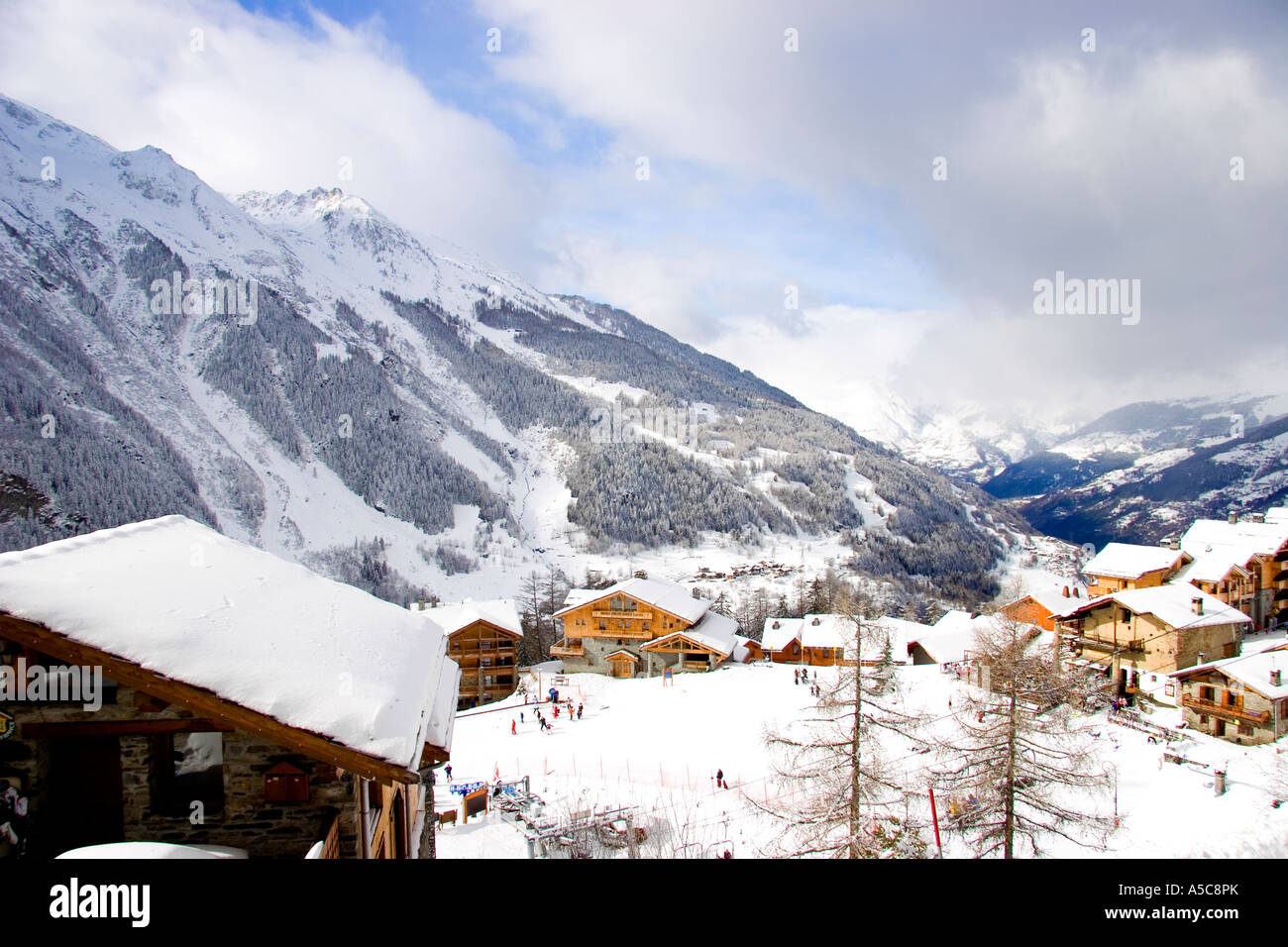 The Tarentaise Valley and Sainte Foy ski resort in the northern French ...
