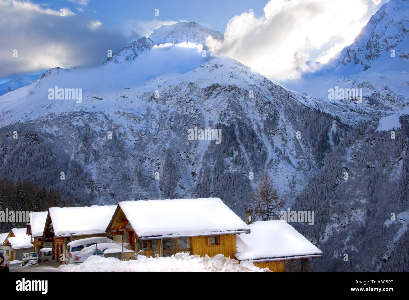 The Tarentaise Valley and Sainte Foy ski resort in the northern French ...