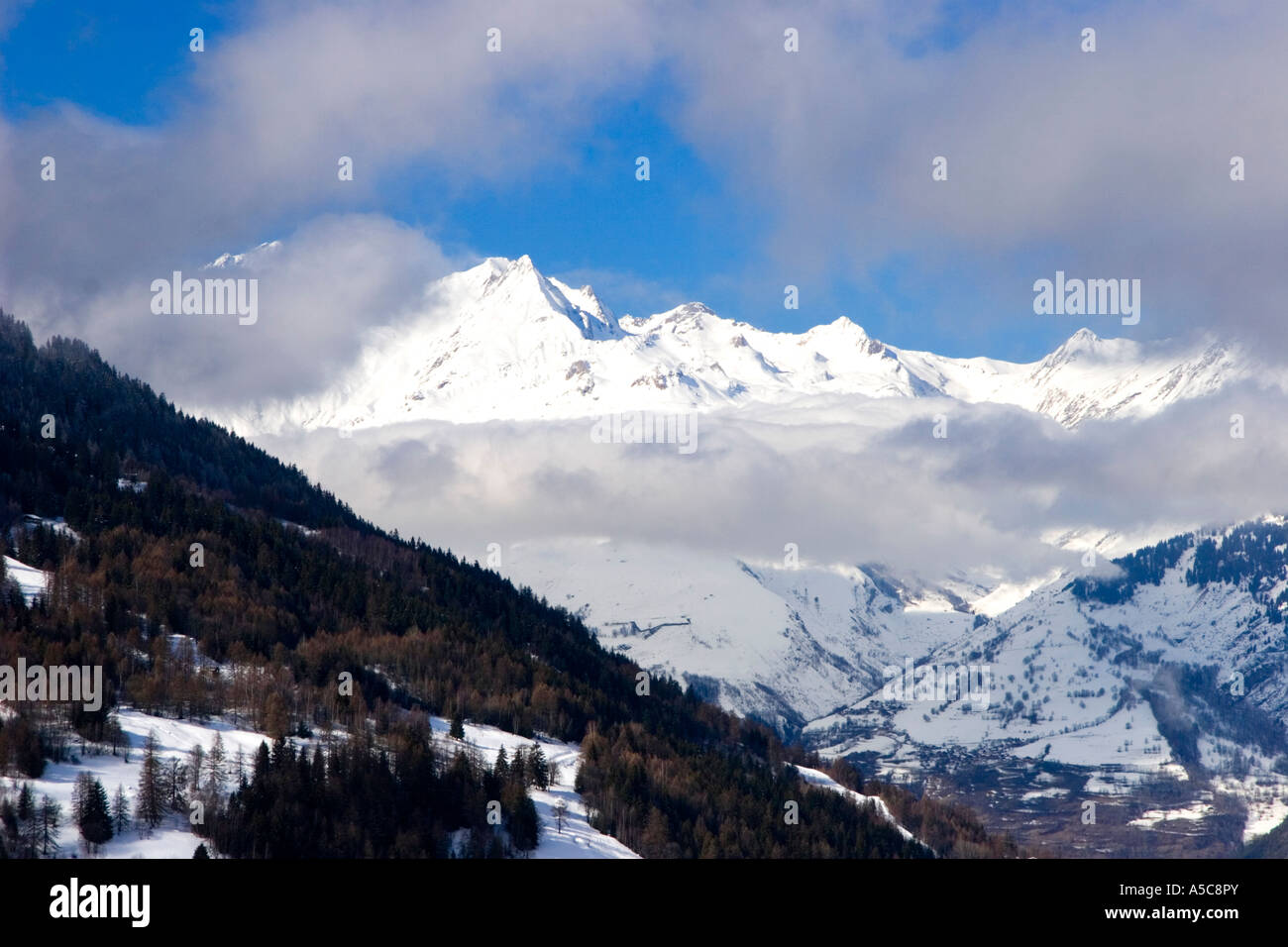 The Tarentaise Valley Sainte Foy northern French Alps France Stock ...